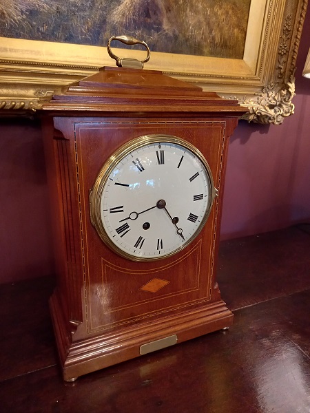 Antique Sheraton Inlaid Striking Bracket Clock | Sturmans Antiques
