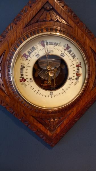 Victorian Diamond Shaped Skeletonised Works Barometer | Sturmans Antiques