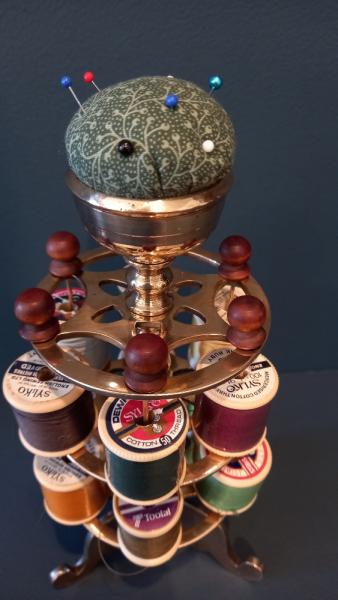 Mid Victorian Cast Brass Bobbin Stand | Sturmans Antiques