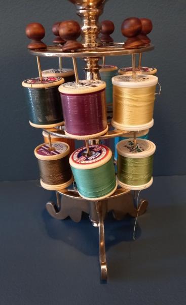 Mid Victorian Cast Brass Bobbin Stand | Sturmans Antiques