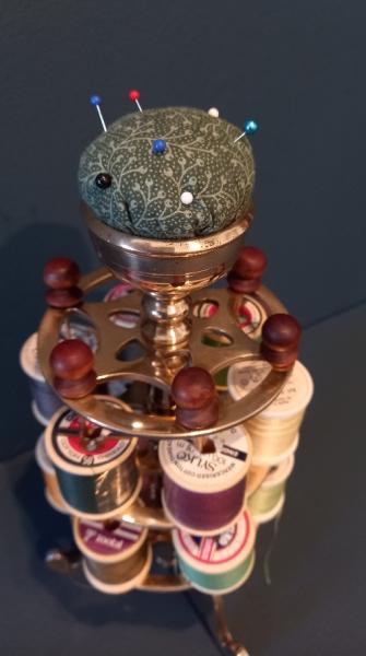 Mid Victorian Cast Brass Bobbin Stand | Sturmans Antiques