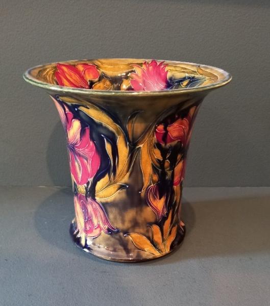 Early Moorcroft Spanish Pattern Wide Flared Top Vase | Sturmans Antiques