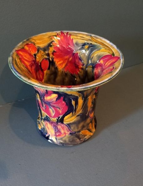 Early Moorcroft Spanish Pattern Wide Flared Top Vase | Sturmans Antiques