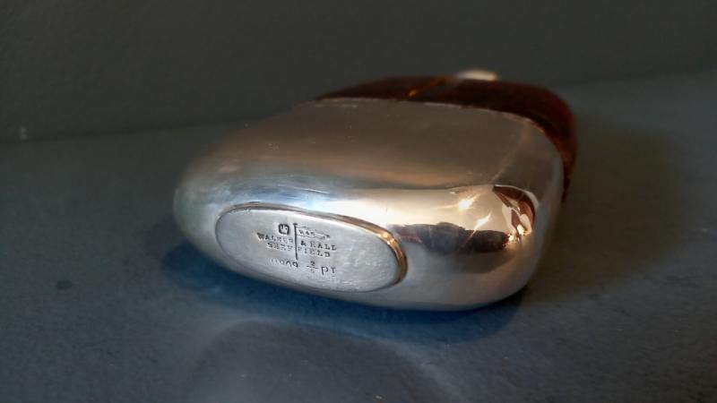 Superb Victorian Silver & Crocodile Skin Hip Flask | Sturmans Antiques