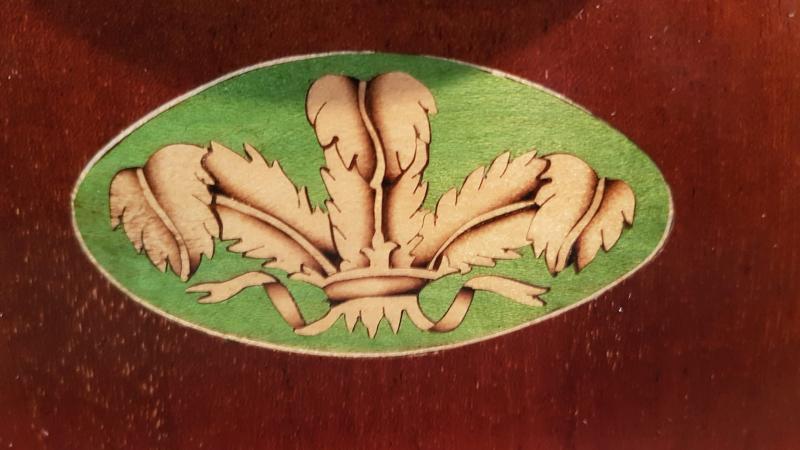 Prince of Wales Feathers Inlaid Edwardian Mantel Clock | Sturmans Antiques