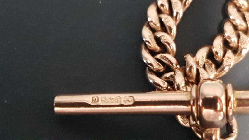 Immaculate 9ct Gold 25g Watch Chain | Sturmans Antiques