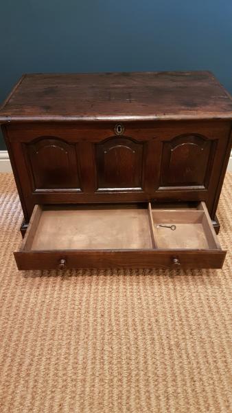 Small Fielded Panel Coffer Bach | Sturmans Antiques