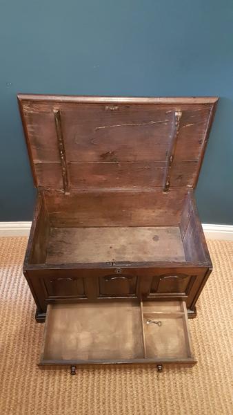 Small Fielded Panel Coffer Bach | Sturmans Antiques