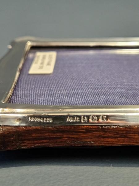 George V Silver Swept Edge Photo Frame | Sturmans Antiques