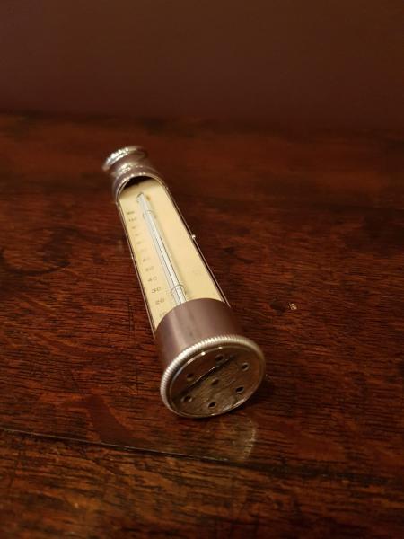 Rare Victorian Silver Campaign Thermometer | Sturmans Antiques