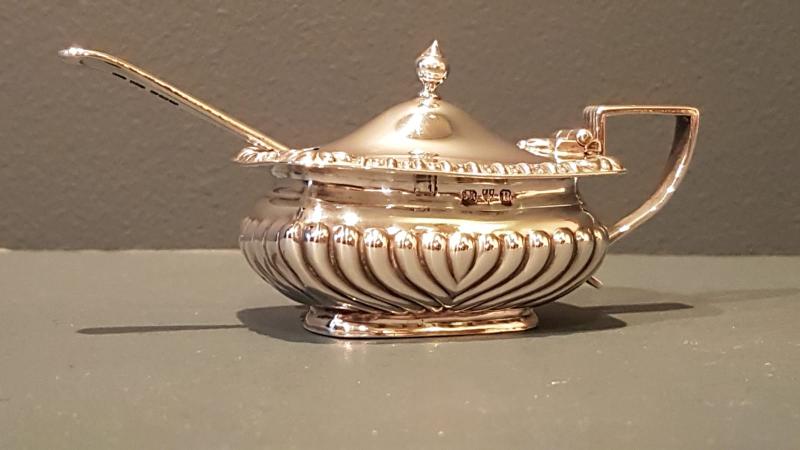 Victorian Chester Silver Mustard Pot | Sturmans Antiques
