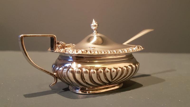 Victorian Chester Silver Mustard Pot | Sturmans Antiques