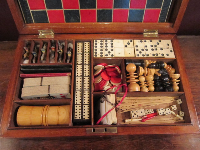 Complete Victorian Mahogany Games Compendium | Sturmans Antiques