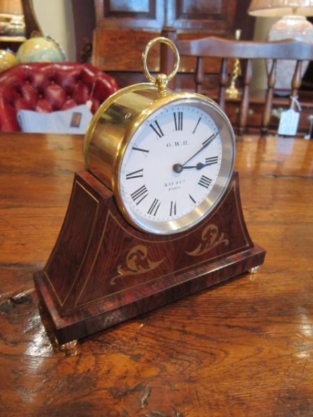 Superb Victorian GWR Station Master's Mantel Clock | Sturmans Antiques