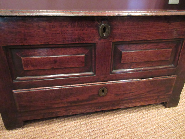 Small George II Period Oak Coffer Bach | Sturmans Antiques