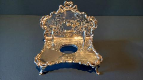 Edwardian Period Silver Pen & Ink Stand | Sturmans Antiques