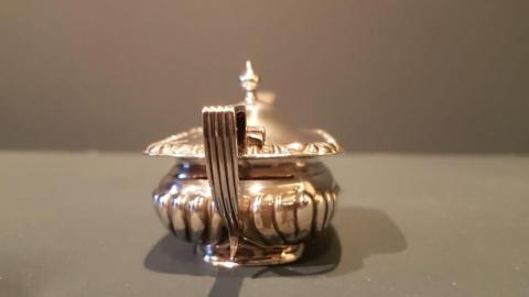 Victorian Chester Silver Mustard Pot | Sturmans Antiques