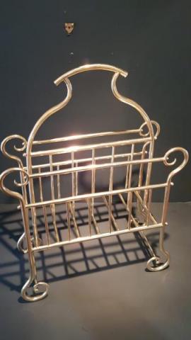 Victorian Brass Magazine Rack | Sturmans Antiques