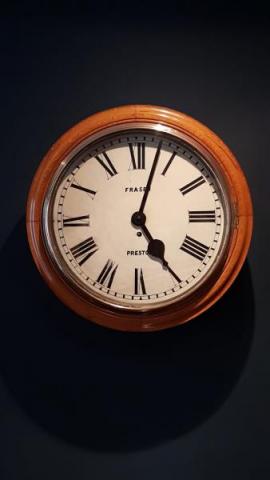 Victorian Fraser 16" Dial Fusee Wall Clock | Sturmans Antiques